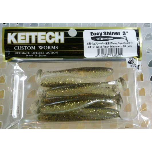 KEITECH ケイテック イージーシャイナー 3インチ 417:ゴールドフラッシュミノー : CURIOSITY Yahoo!店 - 通販 - Yahoo!ショッピング