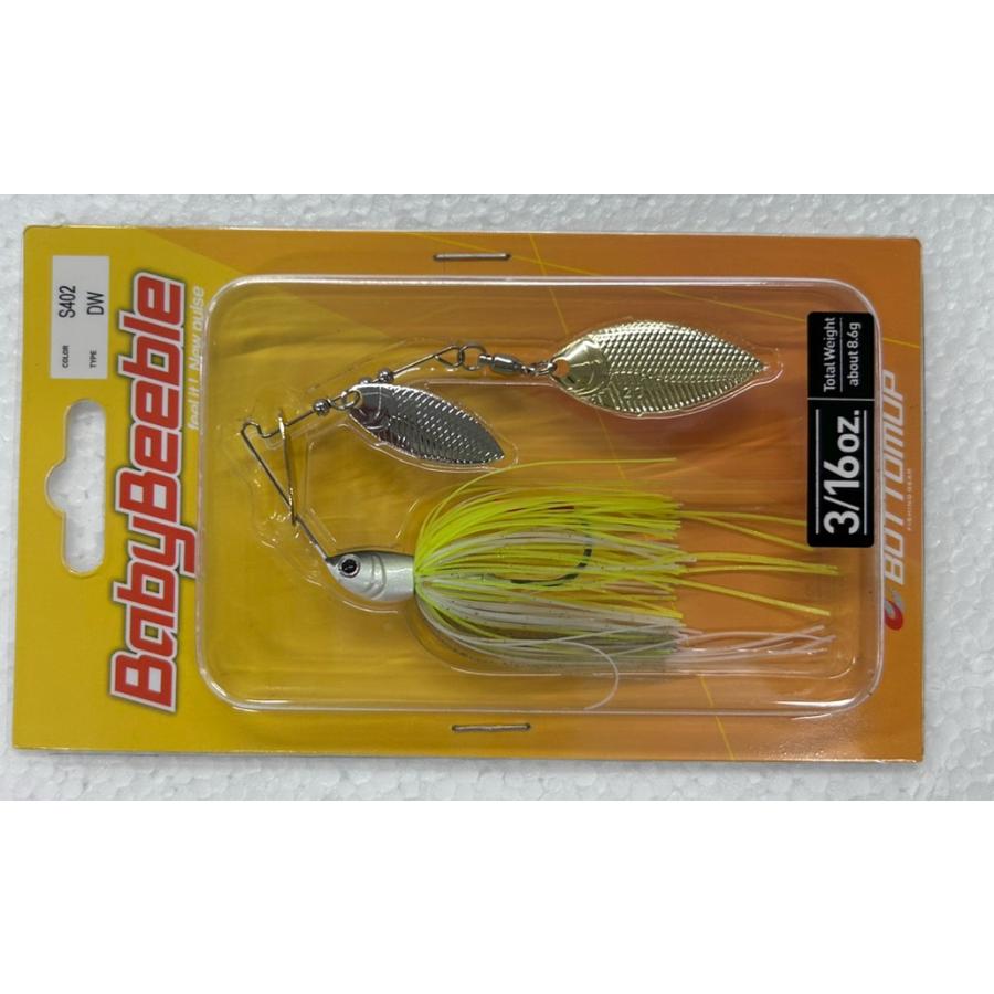 BOTTOMUP ボトムアップ BabyBeeble(ベイビーブル) 3/16oz DW ダブルウィロー S402 ホワイトチャート : CURIOSITY Yahoo!店 - 通販 ...