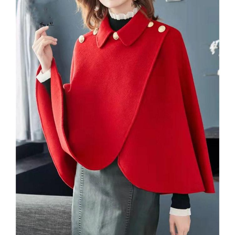 ケープ コート ポンチョ ポンチョコート レディース マントコート 春 秋 冬 アウター フェイクウール マント 羽織 韓国風 冬服 防寒 体 ...