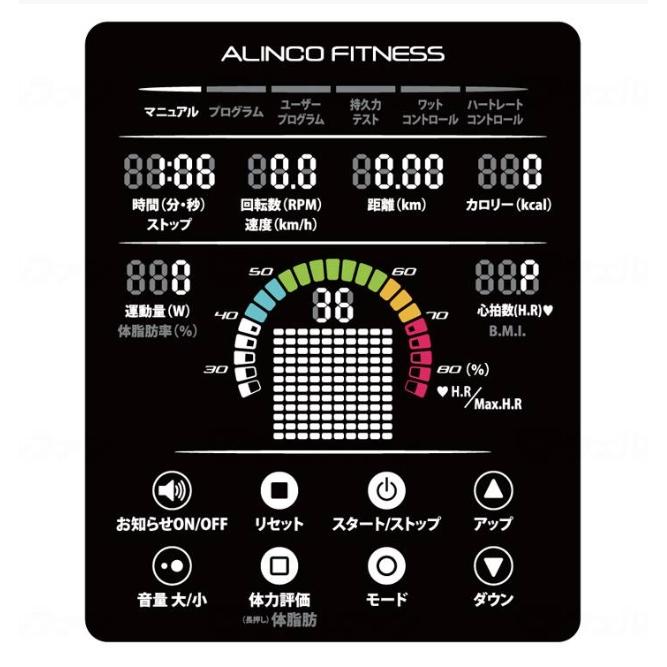 ALINCO (法人宛先限定) (アルインコ) アドバンストバイク 7218 (AFB7218) サイクル 脚 トレーニング マシーン : 介護shopサンアイYahoo!店 - 通販 ...