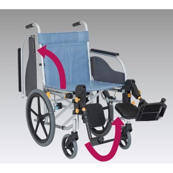 MATSUNAGA (松永製作所) CM-261HB-SE スチール製車椅子 介助式 介助ブレーキ無し ノーパンクタイヤ仕様 脚部エレベーティングユニット装備 : 介護shopサンアイ ...