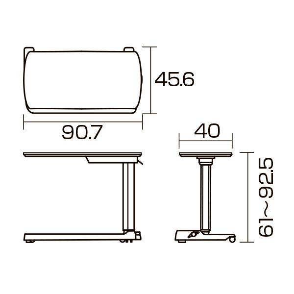 パラマウントベッド (個人様向け限定商品) (パラマウントベッド) 移動ロック付ベッドサイドテーブル KF-2973 KF-2933 介護 電動 ベッド用 車椅子用 : 介護shopサンアイ ...
