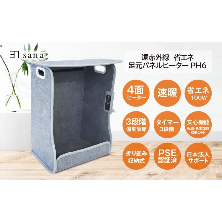 遠赤外線 省エネ 足元 パネルヒーター 5面パネル 1年保証 オフィス リモートワーク 足温器 暖房 踏み型 デスクヒーター フットヒーター プレゼント PSE : sanaストア - 通販 ...