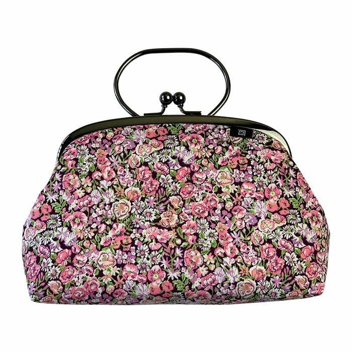 5.5寸リング付きポーチ チャイブ ピンク Liberty がまぐち マチ付き ミニバッグ コスメポーチ 化粧ポーチ : ringlb-chive-pk : さんび公式オンラインショップ ...