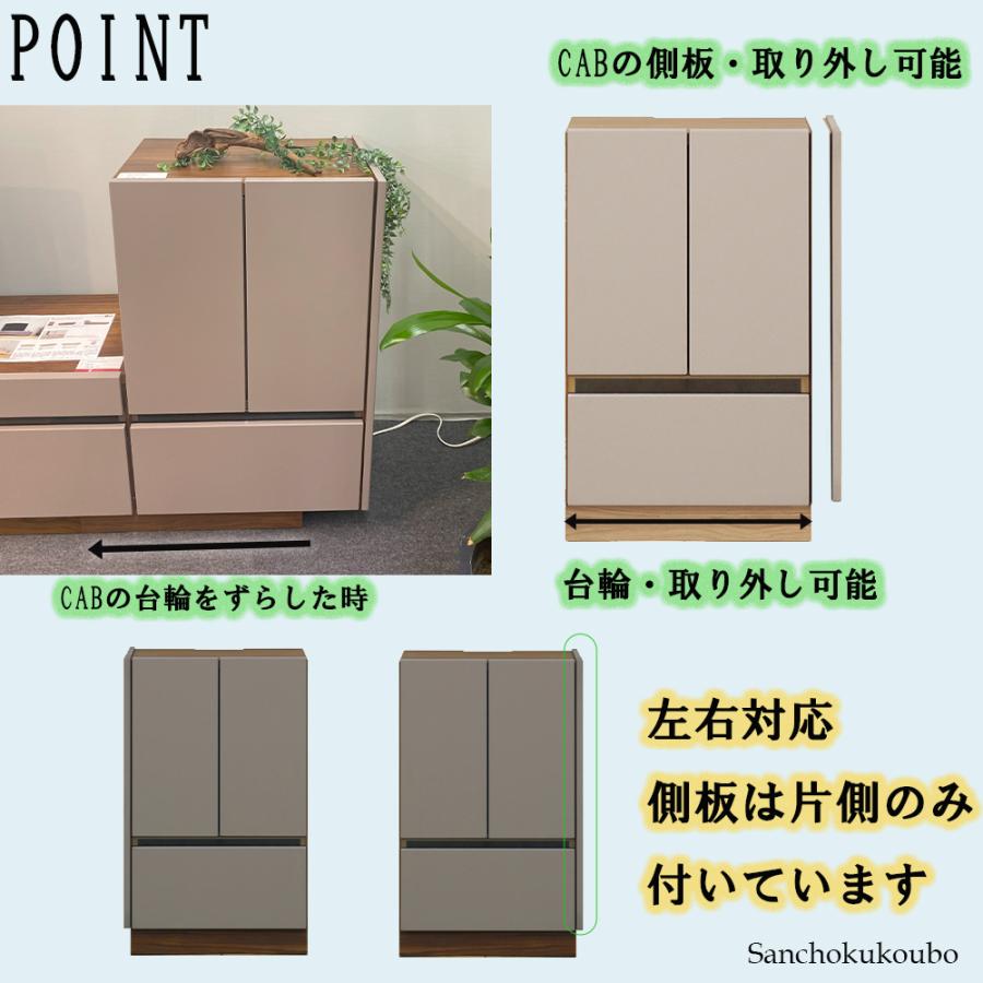 N-VO 150テレビボード 53CAB テレビ台 テレビボード ローボード ウォールナット オーク突板 キャビネット 木製 収納ケース TVラック 産地直送価格 PR P=10 : 家具の ...