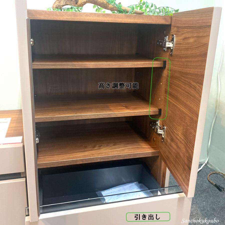 N-VO 150テレビボード 53CAB テレビ台 テレビボード ローボード ウォールナット オーク突板 キャビネット 木製 収納ケース TVラック 産地直送価格 PR P=10 : 家具の ...