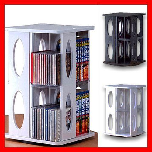 ROTATIVE CD DVD TOWER 1段NF-8004 ケース 本棚 ホルダー 廃盤 : 本棚&テレビ台&電話台のサンゴ - 通販 - Yahoo!ショッピング