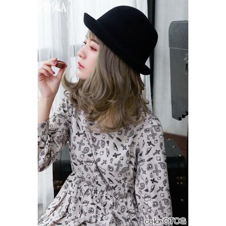 プリシラ オールウィッグ グラデーションカラーウィッグ フリルカールミディ CTA-693 全4色 耐熱 ブラウン グレー ピンク フルウィッグ : 雑貨いいものサイトー - 通販 ...