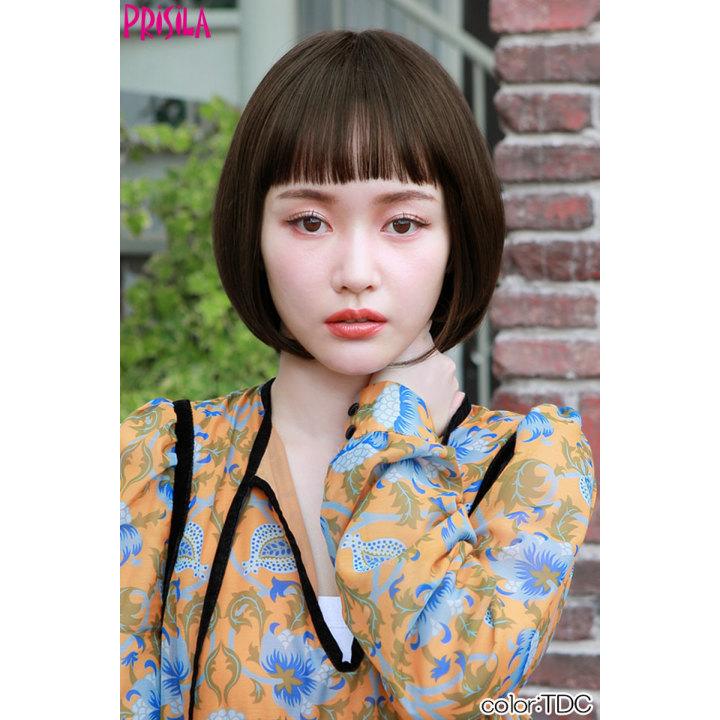 プリシラ オールウィッグ モアシルキーボブ A-703 耐熱 全5色 ブラック