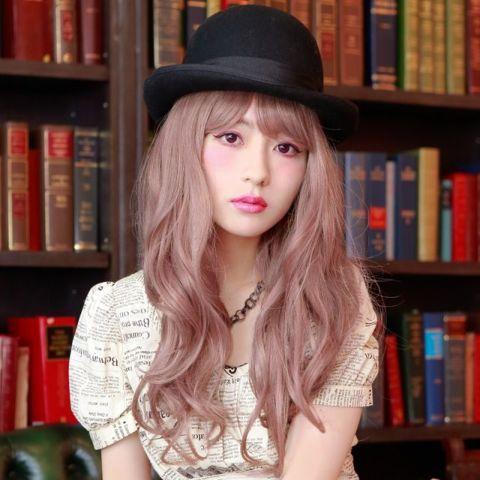 プリシラ オールウィッグ グラデーションカラーウィッグ ホイップカールロング 全4色 CTA-100 耐熱 ブラウン グレー ピンク 耐熱 ロング フルウィッグ :prisila-cta100 ...