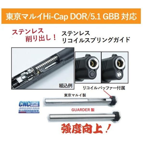 GUARDER リコイルスプリングガイド SUS CNC Silver 東京マルイHi-Cap DOR GBB 対応 DOR-05(SV) : サンコーホビー - 通販 - Yahoo!ショッピング
