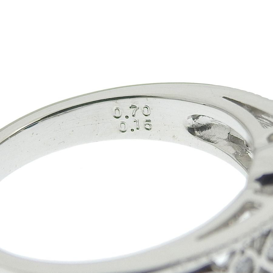 0.70ct 天然サファイア リング 16号 K18WG 合計0.15ct 天然ダイア 18金 一粒 1粒 楕円 オーバル 送料無料 中古 : 三光質店Yahoo!ショッピング店 - 通販 ...