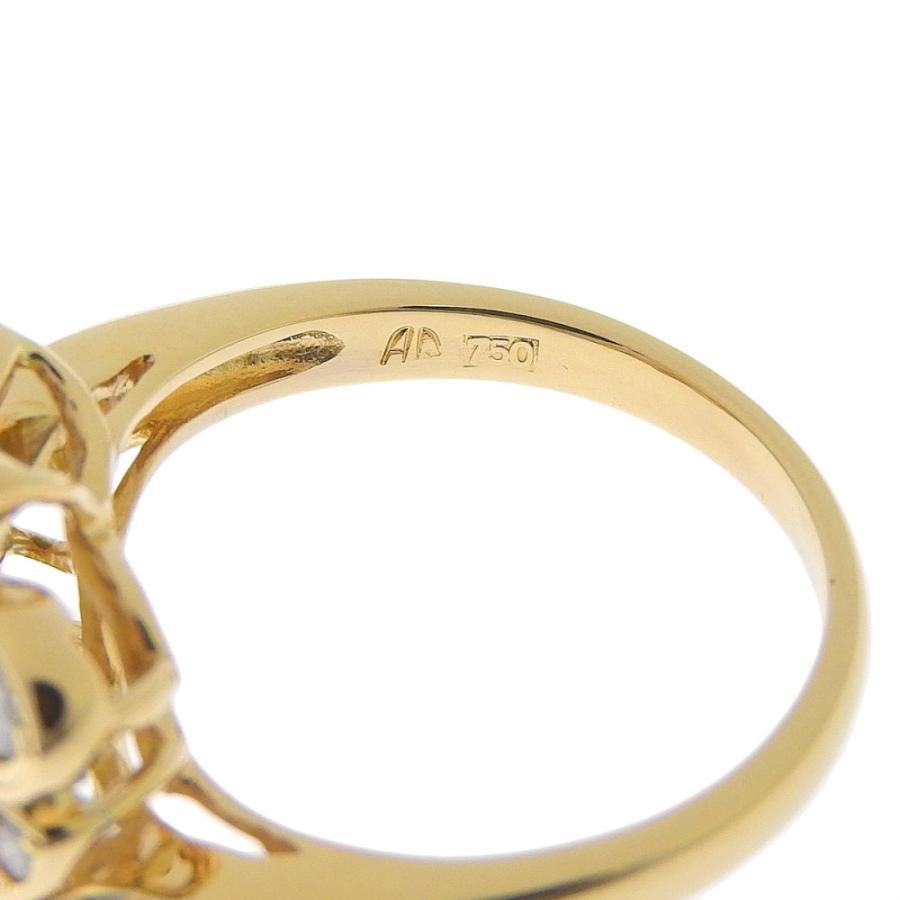 アクアスキュータム 合計約0.4ct 天然ダイヤ リング 13号 K18YG 18K 18金 イエローゴールド ラウンド 円 金無垢 送料無料 中古 : 23070107 : 三光質店 ...