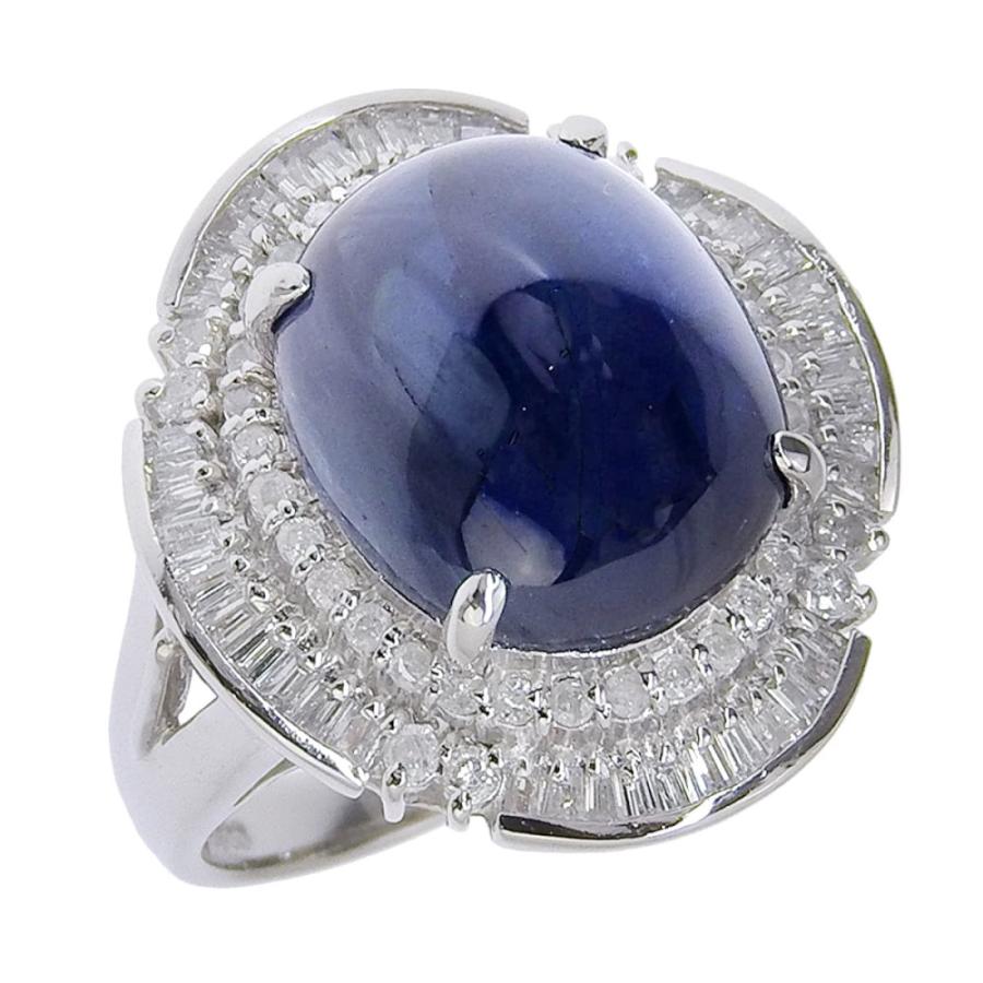 10.00ct 天然サファイア リング 12号 Pt900 新品仕上げ済み 合計0.75ct 天然ダイヤ レディース プラチナ 白金 送料無料 中古 : 三光質店Yahoo!ショッピング店 ...