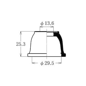 大野ゴム DC-1535 エンドブーツ DC1535 タイロッドエンドカバー : サンコウパーツ ヤフー店 - 通販 - Yahoo!ショッピング