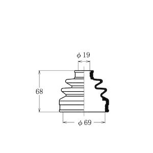 大野ゴム 非分解式 ドライブシャフトブーツ FB2194 アウター 外側 片側 分 FB-2194 : サンコウパーツ ヤフー店 - 通販 ...