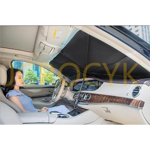 ミニ クーパー サンシェード R55 56 57 58 F55 60 フロントガラス 断熱シート 紫外線対策 UVカット折り畳み式 傘式 収納ポーチ付き ロゴカスタム : サンミベスト ヤフー ...