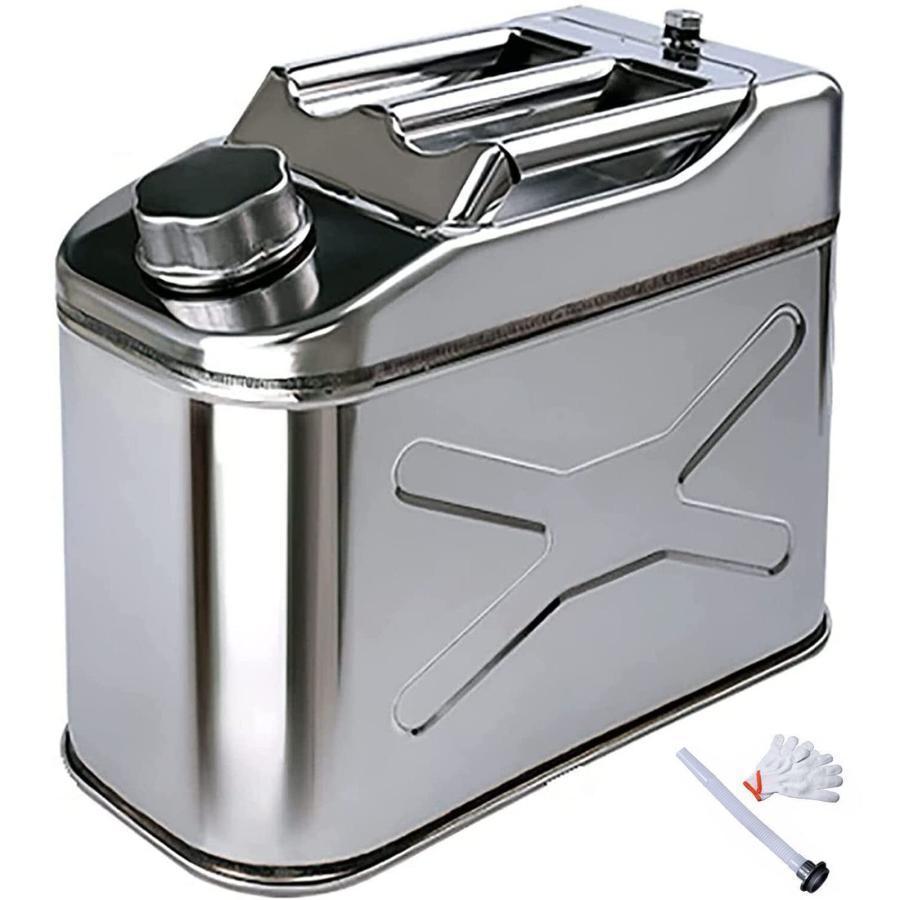 ガソリン缶 10L/15L/20L/25L/30L/35L/40L/50L/60L ガソリン携行缶 消防法適合品 ガソリンタンク ステンレス鋼 厚0.8mm ペール缶 給油ノズル付 車用緊急 ...
