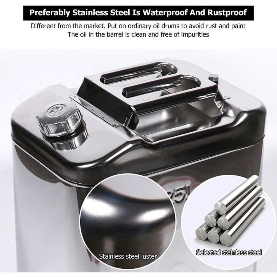 ガソリン缶 10L/15L/20L/25L/30L/35L/40L/50L/60L ガソリン携行缶 消防法適合品 ガソリンタンク ステンレス鋼 厚0.8mm ペール缶 給油ノズル付 車用緊急 ...