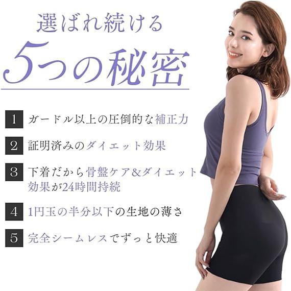 MOONUPショーツ ムーンアップショーツ 補正ショーツ 1枚 ガードル 補正下着 ショーツ パンツ シームレス 繰り返し洗える 骨盤ケア カロリー消費UP : 佐野商店 - 通販 ...