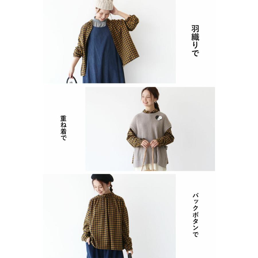 Sから4L対応 2wayネルシャツ トップス sanpo レディース ファッション ナチュラル ブラウス チェック 黄色 黒 長袖 :b12967od:sanpokuschel - 通販 ...