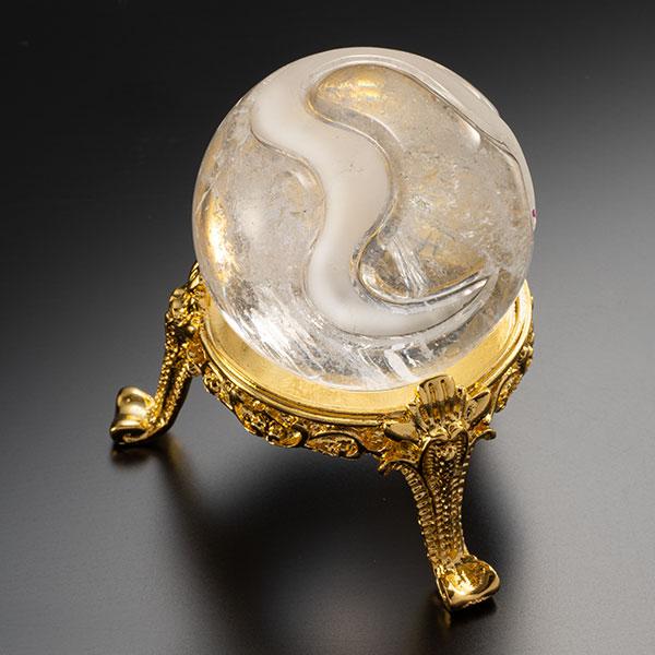 KW-1345 白蛇天然水晶玉 : 三宝堂Yahoo!店 - 通販 - Yahoo!ショッピング