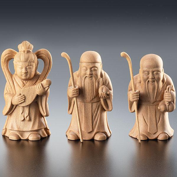 KW-1359 白檀 七福神 : 三宝堂Yahoo!店 - 通販 - Yahoo!ショッピング