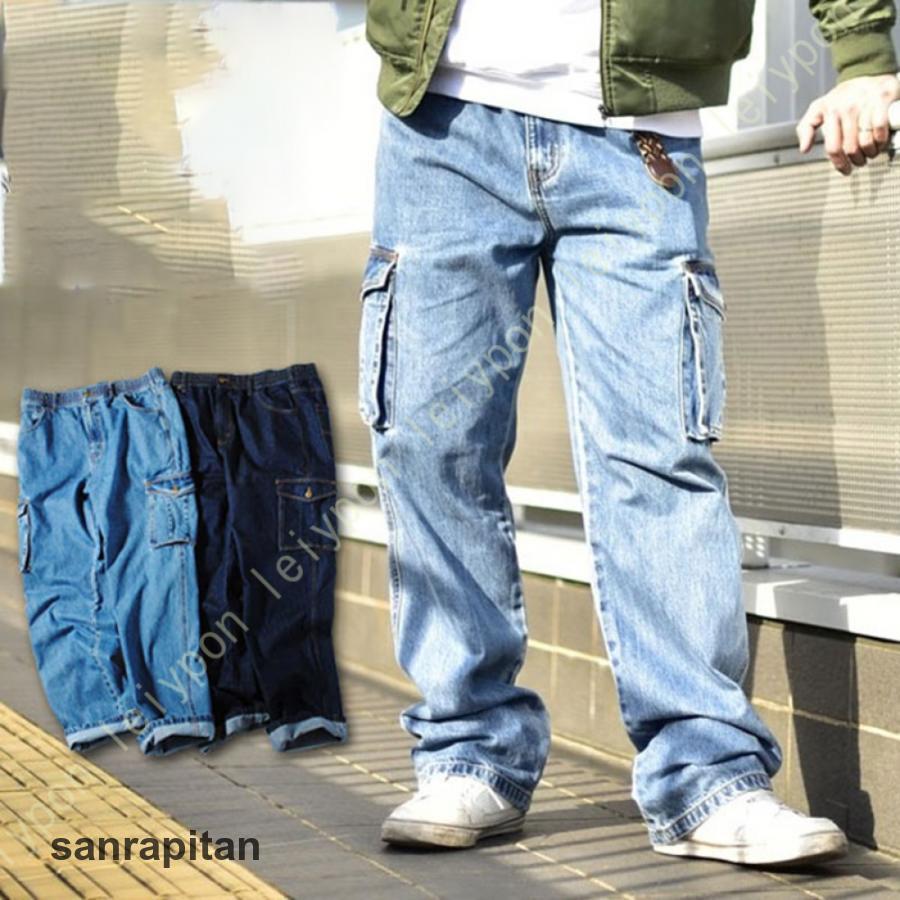 デニム カーゴパンツ メンズ 大きいサイズ 2L 3L 4L 5L XL XXL XXXL ゆったり デニムパンツ ジーンズ デニム カーゴパンツ メンズ 大きいサイズ 2L 3L 4L 5L ...