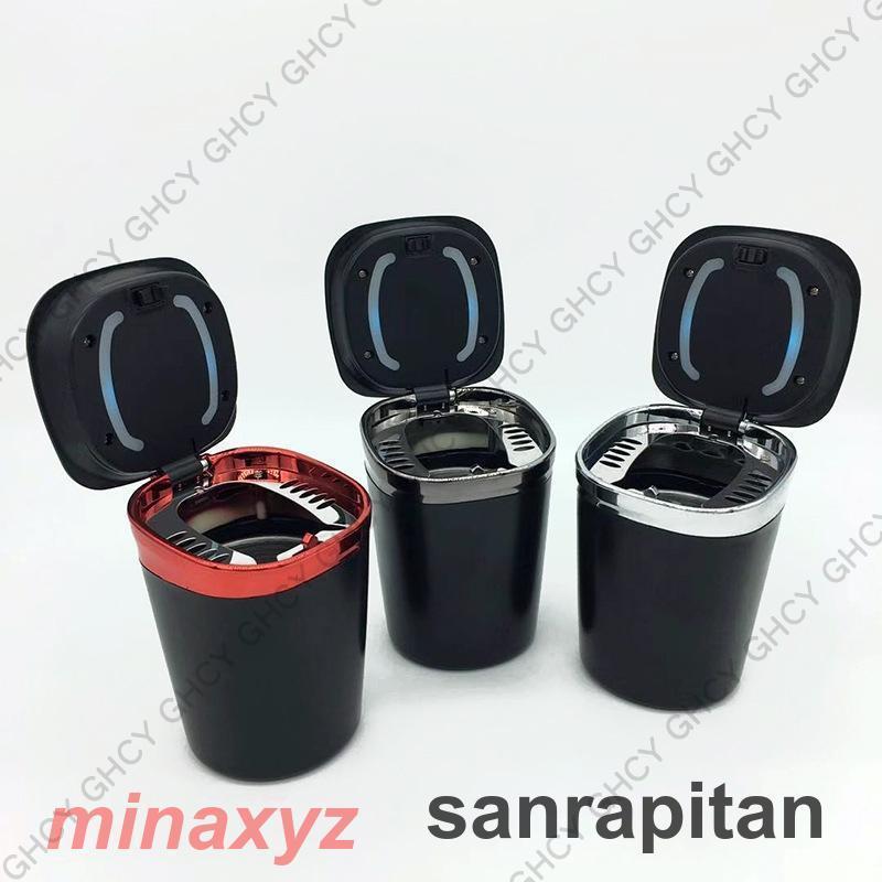 灰皿 車 車用 おしゃれ 蓋付き 難燃性 密閉性 LEDライト付き ステンレス 取り外し可能 お手入れ簡単 水洗い可能 車載灰皿 LED灰皿 自動車用品 : petto05-1175 : サン ...