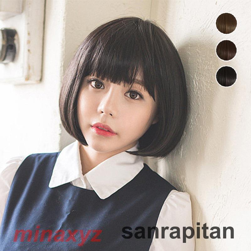 ウィッグ レディース ボブ ショート 髪型 ヘアウィッグ 自然 可愛い ストレート フルウィッグ 用 帽子 ナチュラル ブラック ブラウン 小顔効果 かつら : petto05-1335 ...