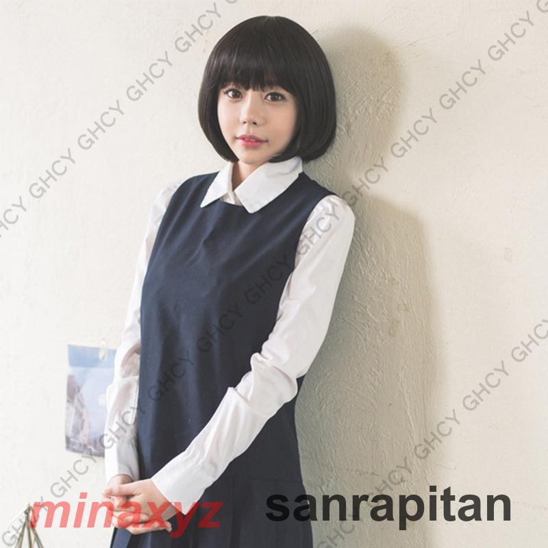 ウィッグ レディース ボブ ショート 髪型 ヘアウィッグ 自然 可愛い ストレート フルウィッグ 用 帽子 ナチュラル ブラック ブラウン 小顔効果 かつら : petto05-1335 ...