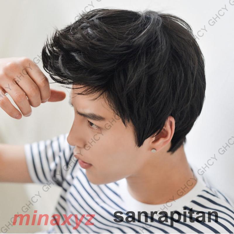 ブランド登録なし ウィッグ かつら フルウィッグ 人工毛ウィッグ コスプレウィッグ COS 原宿 イケメン ハンサム 通気性抜群 男女兼用 ファッション : サンラびったん - 通販 ...