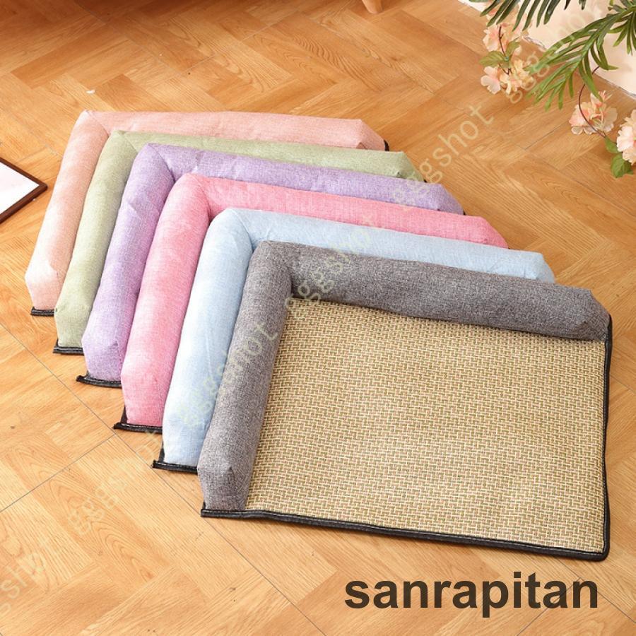 ペットベッド ペットソファ 犬 猫 ベッド 寝床 オールシーズン 洗える 柔らかい ふわふわ 中小型犬/猫用 夏用 大きい 可愛い おしゃれ 猫 犬 ペット用ベッド : petto06 ...