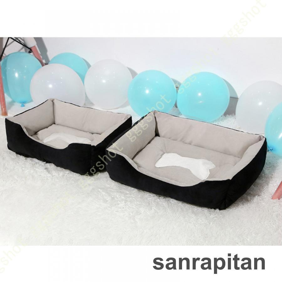 犬 ベッド スクエア型 ペットベッド ふわふわ ペットクッション 冬 猫 クッション 大きめ 寝床 小型犬 中型犬 暖かい ペット用ベッド 洗える ドッグクッション : petto06 ...