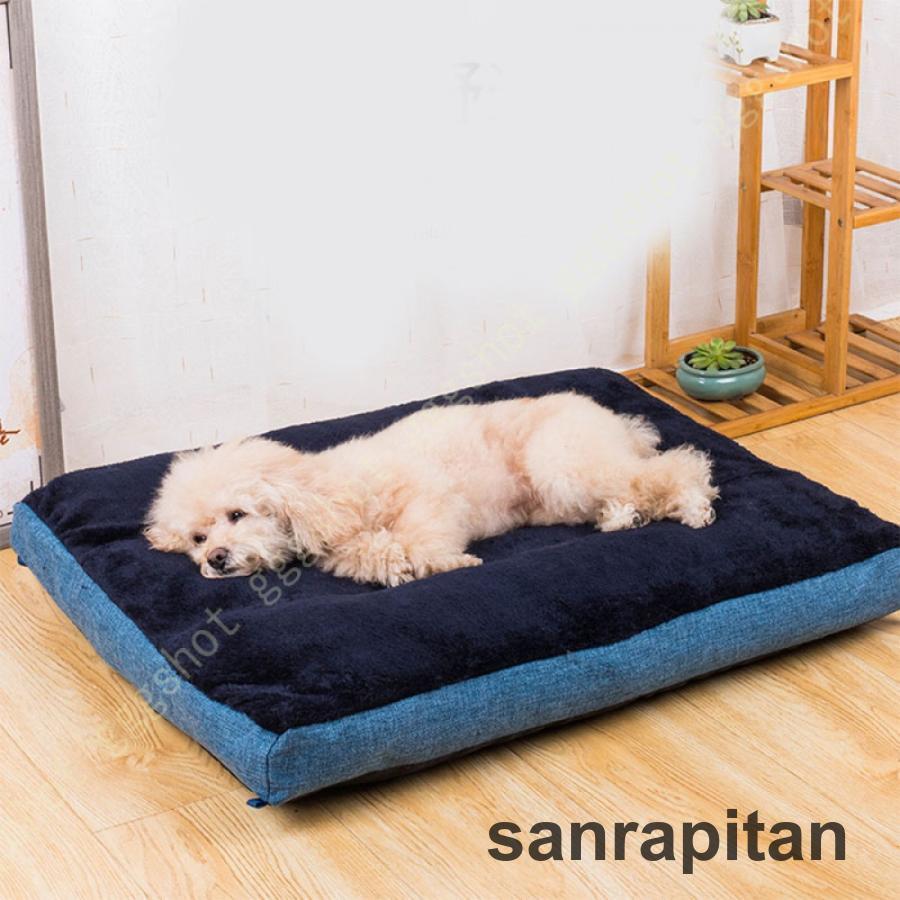 大型犬用クッションベッド 洗えるカバー 犬マットレス スクエア型 防水 春夏用 大きいサイズ 中型犬 大型犬 多頭用 丈夫 可愛い 老犬介護 小型犬 猫に適用 : petto06-27 ...