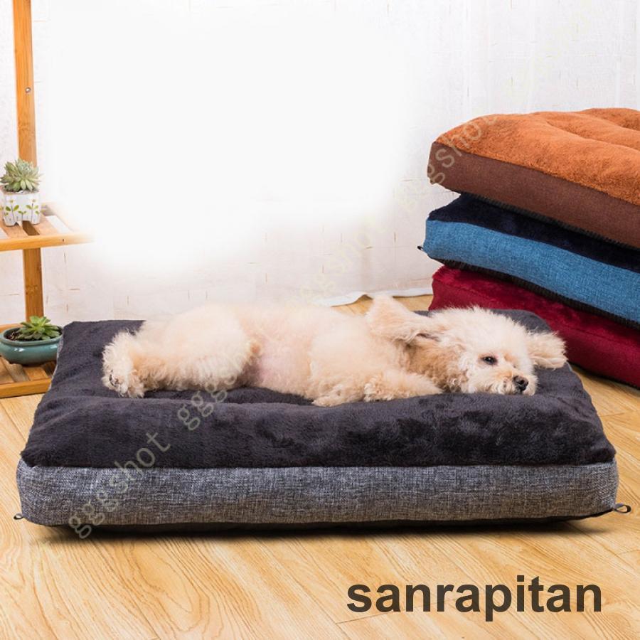 大型犬用クッションベッド 洗えるカバー 犬マットレス スクエア型 防水 春夏用 大きいサイズ 中型犬 大型犬 多頭用 丈夫 可愛い 老犬介護 小型犬 猫に適用 : petto06-27 ...