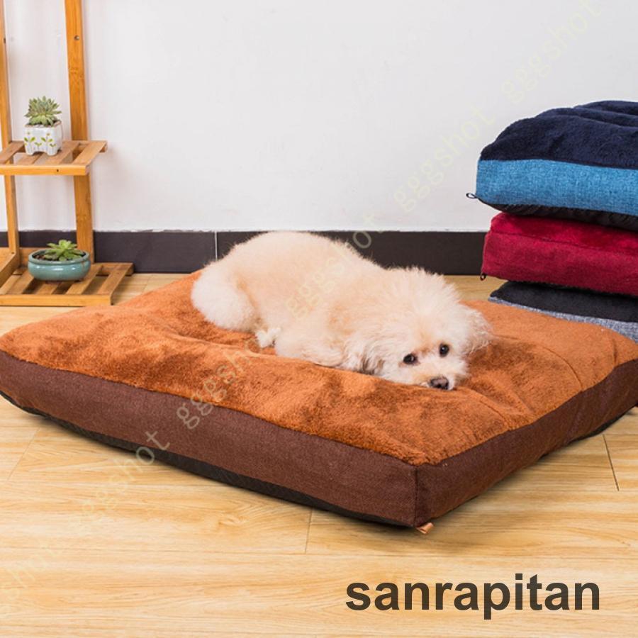 大型犬用クッションベッド 洗えるカバー 犬マットレス スクエア型 防水 春夏用 大きいサイズ 中型犬 大型犬 多頭用 丈夫 可愛い 老犬介護 小型犬 猫に適用 : petto06-27 ...