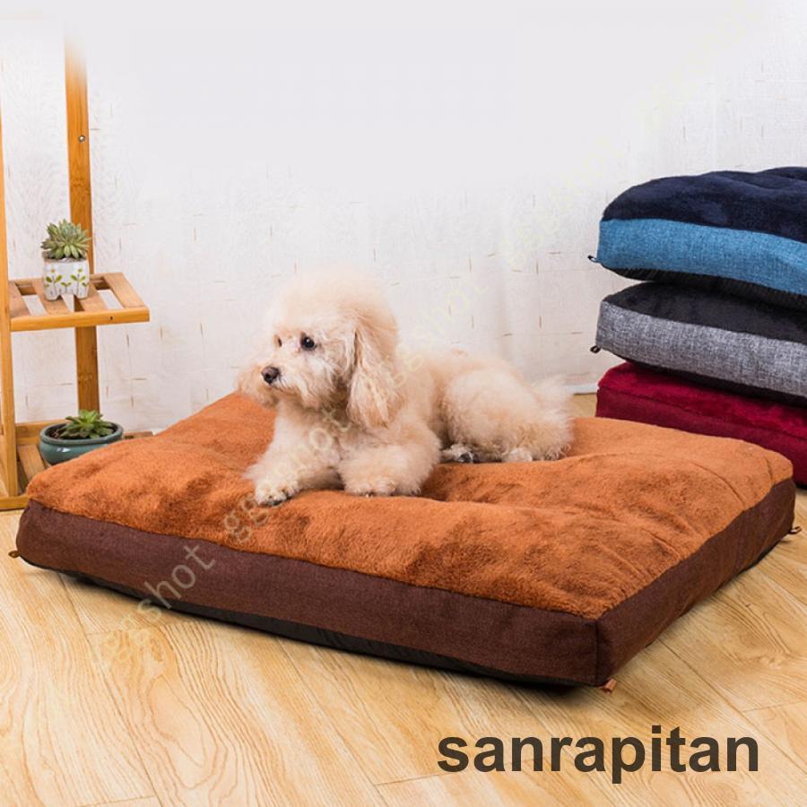 大型犬用クッションベッド 洗えるカバー 犬マットレス スクエア型 防水 春夏用 大きいサイズ 中型犬 大型犬 多頭用 丈夫 可愛い 老犬介護 小型犬 猫に適用 : petto06-27 ...