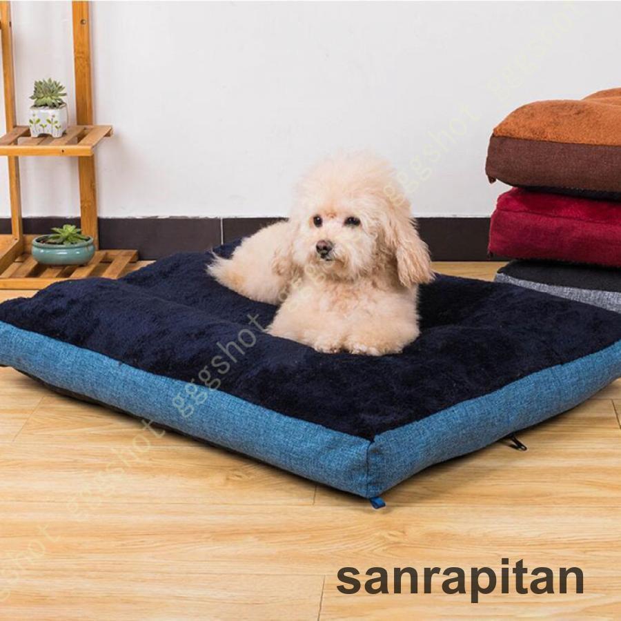 大型犬用クッションベッド 洗えるカバー 犬マットレス スクエア型 防水 春夏用 大きいサイズ 中型犬 大型犬 多頭用 丈夫 可愛い 老犬介護 小型犬 猫に適用 : petto06-27 ...