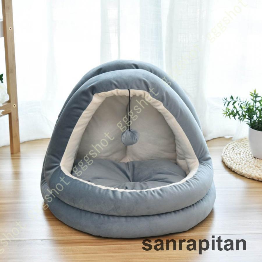 キャットベッド ペット寝具 ドーム 秋冬 猫ベッド キャットハウス ペットベッド うさぎみみベット 猫用 ドーム型 ハウス 犬用 猫用 ベット ペットベット : petto06-3163 ...