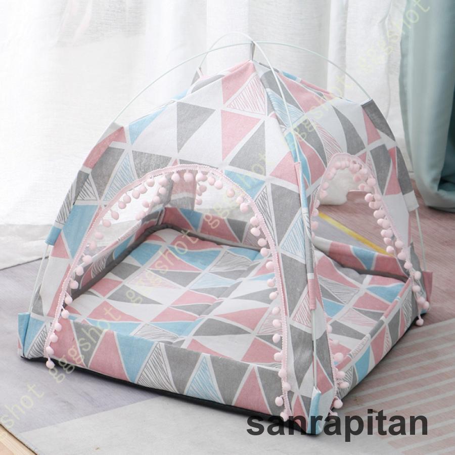 ペットハウス テント 猫 犬 布製 小型犬 チワワ 通年 あったか 取り付け簡単 洗える 猫柄 猫ハウス 犬ハウス 猫ベッド 犬ベッド ペットベッド おしゃれ : petto06-341 ...