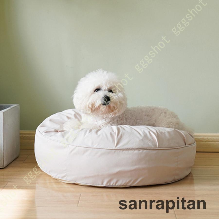 犬ベッド 猫ベッド 犬クッション ペットベッド ペットソファー 布団 マット ふわふわ もこもこ 丸型 ラウンド 小型犬 中型犬 通年利用 冬 暖かい 滑り止め : petto06-519 ...