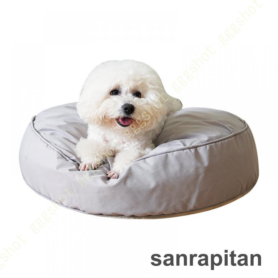 犬ベッド 猫ベッド 犬クッション ペットベッド ペットソファー 布団 マット ふわふわ もこもこ 丸型 ラウンド 小型犬 中型犬 通年利用 冬 暖かい 滑り止め :petto06-519:サン ...