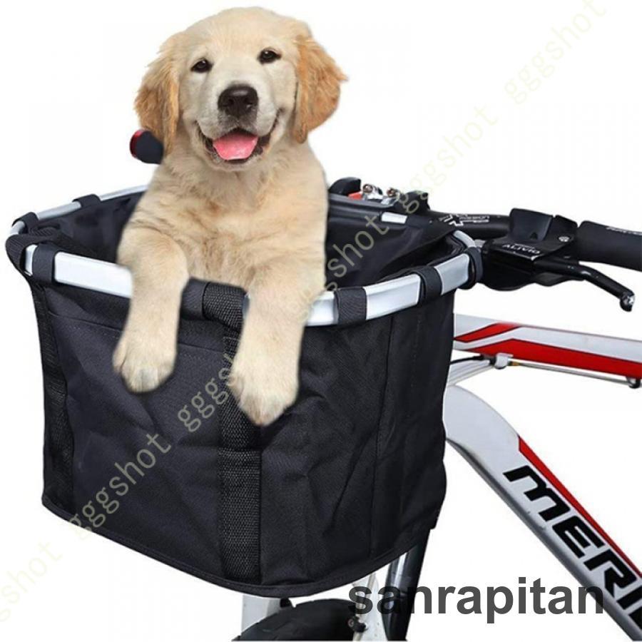 自転車フロントバスケット 取り外し可能 防水 自転車かご 前 カゴ 折り畳み バスケット 着脱 サイクリング バッグ 小型ペットを入れて可能 着脱式 : petto06-5701 : サンラ ...