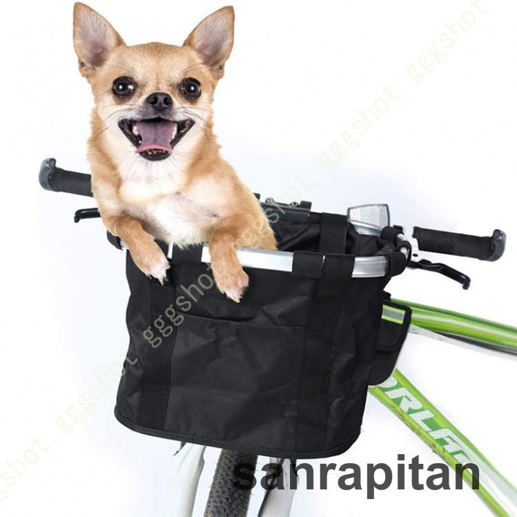 自転車フロントバスケット 取り外し可能 防水 自転車かご 前 カゴ 折り畳み バスケット 着脱 サイクリング バッグ 小型ペットを入れて可能 着脱式 : petto06-5701 : サンラ ...
