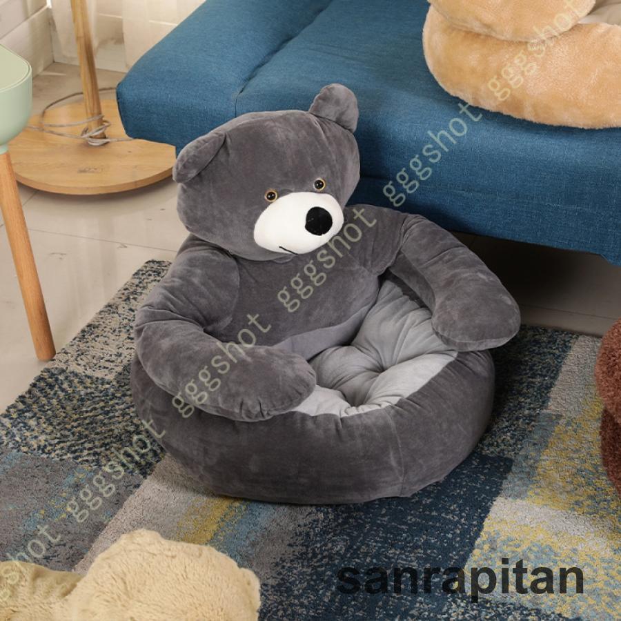 猫 ベッド 犬 ベッド クッション ペットベッド ペットソファー ラウンド型 もふもふ 丸型 ふわふわ もこもこ ぐっすり眠る 滑り止め 洗える キャット 通年 : petto06-5735 ...