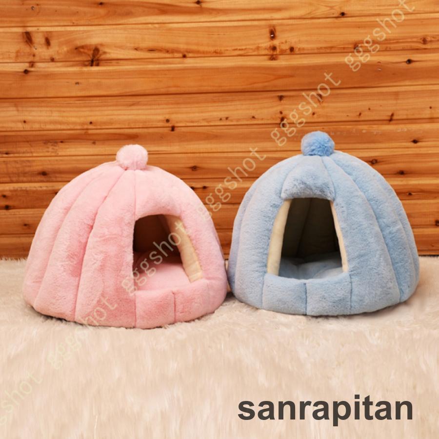 猫ハウス 猫 犬 ベッド ペット用寝袋 キャットハウス ドーム型 暖かい ふわふわ 折りたたみ式寝マット ネコベッド ネコ いぬ 犬猫兼用 室内用 寒さ対策 : petto06-5978 ...