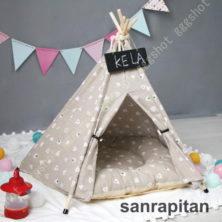 ペットハウス ペットベッド ペット ペット用品 猫 犬 小動物 テント おしゃれ かわいい 室内 屋外 防水 ペットテント 子猫 ベッド 夏 ドーム 夏用ベッド : サンラびったん - 通販 ...