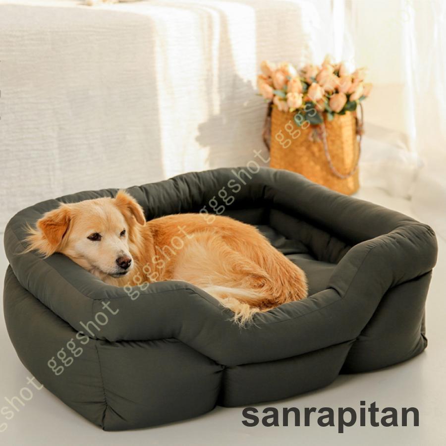 犬 ベッド 小型犬 洗える マット 柴犬 大型犬 ペット 高反発 室内用 通年使える 犬用クッション 取り外せるカバー 清掃しやすい ぐっすり眠る 寝床 : サンラびったん - 通販 ...