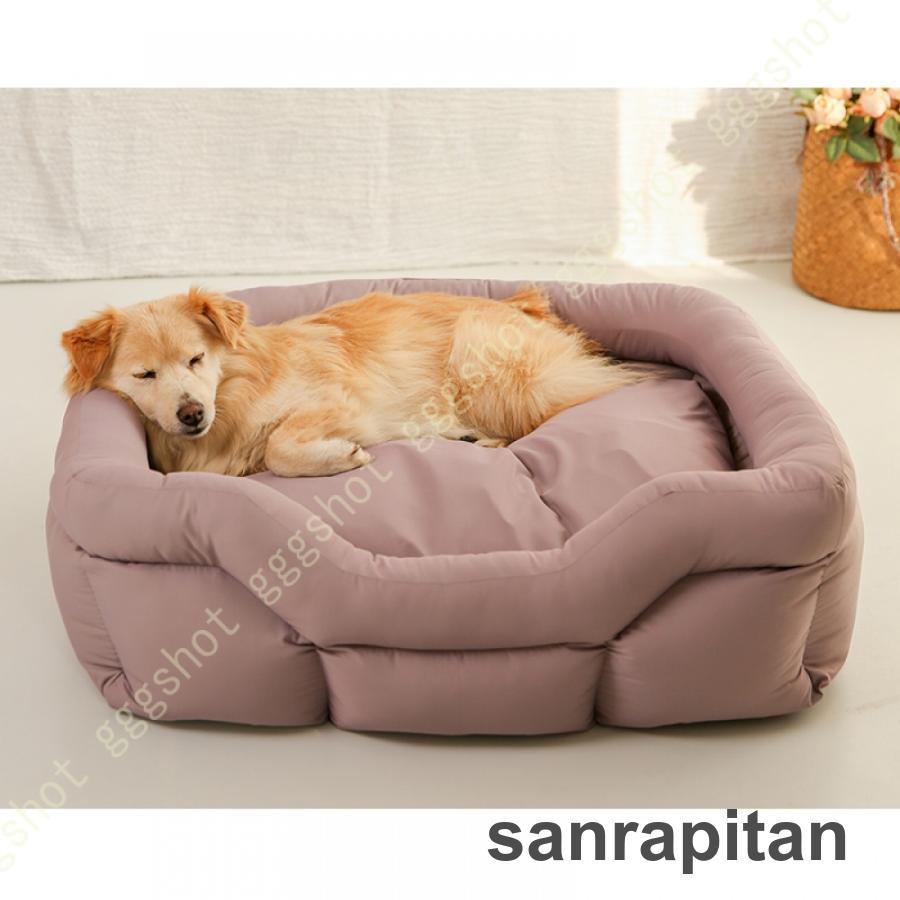 犬 ベッド 小型犬 洗える マット 柴犬 大型犬 ペット 高反発 室内用 通年使える 犬用クッション 取り外せるカバー 清掃しやすい ぐっすり眠る 寝床 : サンラびったん - 通販 ...